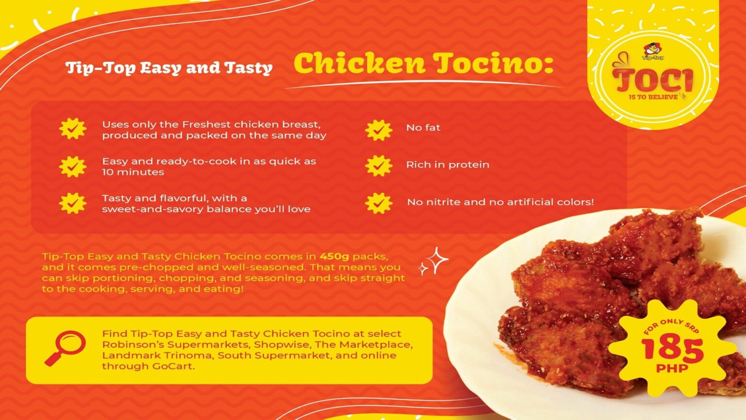 #TOCIistoBelieve: Tip-Top’s New Chicken Tocino line is all about easy ...
